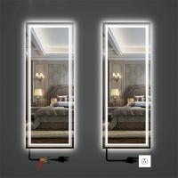 China Silver LED Full Length Backlit Salon Mirror 3000K-6000K with 12V Power and 50,000 Hour LED Lifespan for sale