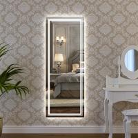 China Custom LED Floor Full Length Mirror 3000K-6000K CCT Dimmable with Anti-Fog 12V Voltage for Home Hotel Salon for sale