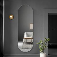 China Custom LED Floor Full Length Mirror 3000K-6000K CCT Dimmable with Anti-Fog 12V Voltage for Home Hotel Salon for sale