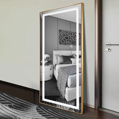 China 800x600mm LED Full Body Mirror with Adjustable 3000K-6000K Lighting and Anti-Fog Function for sale