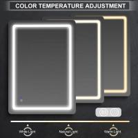 China Custom LED Medicine Cabinet with Illuminated Mirror - 12V Adjustable 3000K-6000K Color Temperature for sale