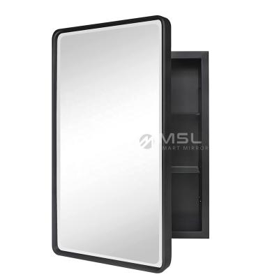 China 3000K-6000K LED Illuminated Bathroom Mirror Cabinet with Anti-Fog & 12V Power - Custom Sizes Available for sale