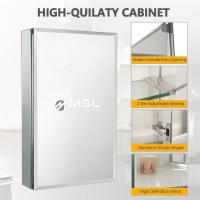 China Wall Mounted LED Bathroom Mirror Cabinet with 4000K Lighting, 12V Operation and Customizable Size Options for sale