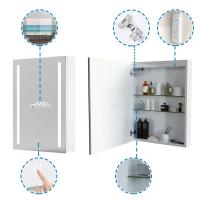 China Wall Mounted LED Bathroom Mirror Cabinet with 4000K Lighting, 12V Operation and Customizable Size Options for sale