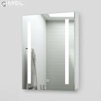 China Custom Square LED Light Mirror Cabinet with 12V Power and 3000K-6000K Color Temperature - Aluminum Frame Medicine Cabinet for sale