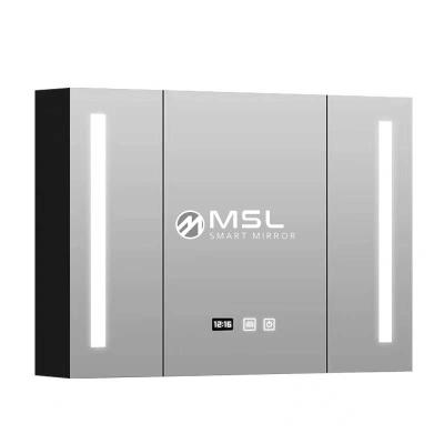 China Aluminum LED Bathroom Mirror Cabinet 12V with Anti-Fog, CCT Dimming & 50,000 Hour LED Lifespan for sale