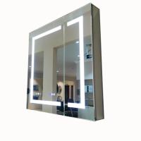 China Aluminum LED Mirror Cabinet 3000K-6000K Color Temperature 12V Bathroom Medicine Storage for sale