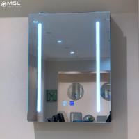 China Aluminum LED Mirror Cabinet 3000K-6000K Color Temperature 12V Bathroom Medicine Storage for sale