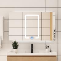China Aluminum LED Bathroom Mirror Cabinet with Anti-Fog and Adjustable 3000K-6000K Lighting - 12V 50,000 Hour LED Lifespan for sale