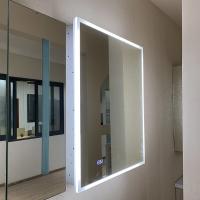 China Customized LED Illuminated Mirror Cabinet 3mm Lighted Medicine Cabinet 3000K 12V with Anti-Fog and Dimmable Features for sale