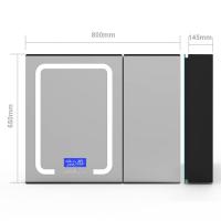 China Wall Mounted Smart Mirror Medicine Cabinet with LED Lighting 12V Custom Size for sale