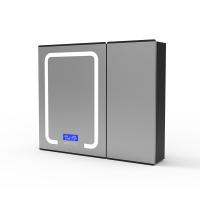 China Wall Mounted Smart Mirror Medicine Cabinet with LED Lighting 12V Custom Size for sale