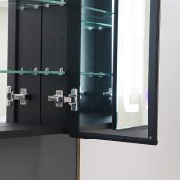 China Wall Mounted Smart Mirror Medicine Cabinet with LED Lighting 12V Custom Size for sale