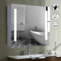 China 4000K LED Medicine Cabinet with Anti-Fog Technology - 12V Customizable Square Mirror for Hotel Bathrooms for sale