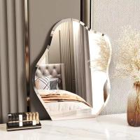 China Smart Touch Screen LED Makeup Mirror 4mm Cloud Shape 3000K-6000K CCT Dimmable Anti-Fog 12V for sale