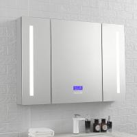 China 6000K 3-Door Smart LED Medicine Cabinet - Customizable Aluminum Frame with 12V Voltage and 50,000-Hour Lifespan for sale