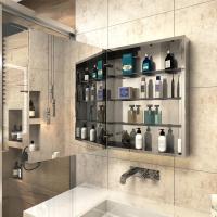 China Customizable Anti-Fog LED Bathroom Mirror Cabinet 12V 3000K-6000K with Smart Functions and 3-Year Warranty for sale