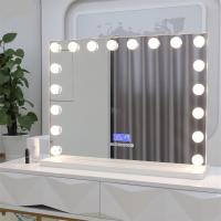 China 15/18 Bulb Dimmable Hollywood Vanity Mirror 4000K LED with Touch Sensor and USB Charging for sale