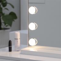 China 15/18 Bulb Dimmable Hollywood Vanity Mirror 4000K LED with Touch Sensor and USB Charging for sale