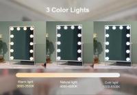 China Custom Smart Touch Screen LED Vanity Mirror 12V with 3000K-6000K CCT & Anti-Fog Function for sale