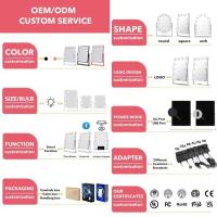 China Custom Smart Touch Screen LED Vanity Mirror 12V with 3000K-6000K CCT & Anti-Fog Function for sale