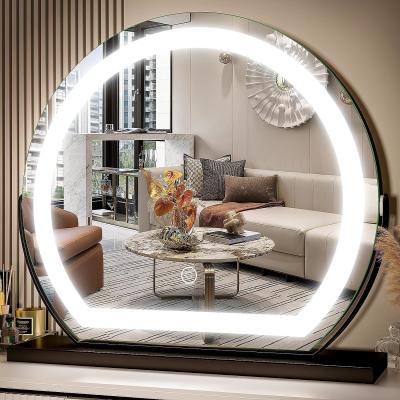 China Customized Round LED Makeup Mirror 12V with 3000K-6000K Adjustable Color Temperature and 50,000 Hour Lifespan for sale
