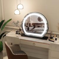 China Customized Round LED Makeup Mirror 12V with 3000K-6000K Adjustable Color Temperature and 50,000 Hour Lifespan for sale