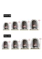 China Silver LED Makeup Mirror 3000K-6000K Adjustable with 12V Power and 50,000 Hour LED Life for sale