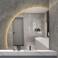 China Custom LED Arched Bathroom Mirror with Smart Touch Screen, Anti-Fog Technology, 12V Operation, and 50,000-Hour Lifespan for sale