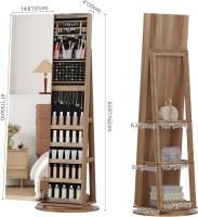 China 360° Swivel Jewelry Cabinet with 61