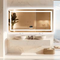 China Custom LED Bathroom Mirror 12V with Waterproof Shatterproof Design, 3000K-6000K CCT & 50,000 Hour Lifespan for sale