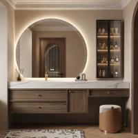 China Custom LED Hotel Bathroom Mirror 12V 3000K-6000K with Anti-Fog, Bluetooth & Motion Sensor for sale