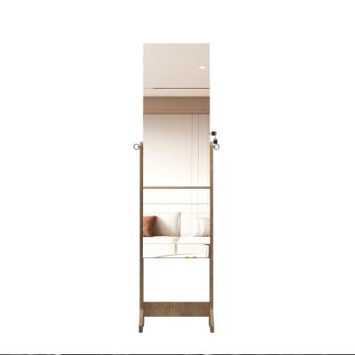 China Adjustable Height Full Length Mirror Jewelry Cabinet with Marine Grade Corrosion Resistant Frame 2 in 1 Makeup Storage for sale
