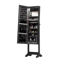 China Full Length Mirror Jewelry Cabinet MDF Custom Color Velvet Lined Storage 160x40cm for sale