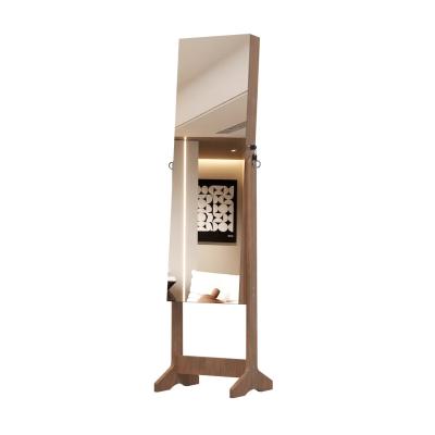 China Customized 2-in-1 Rectangular Jewelry Mirror Cabinet with Insulated Mirror Back for sale