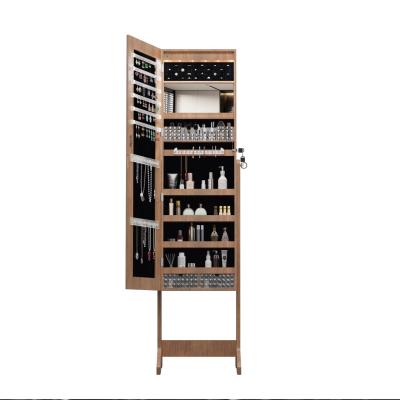 China Anti-Fog Mirror Jewelry Cabinet 120cm Wall-Mounted Full Length Mirror with Lockable Storage for sale