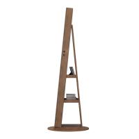 China Lockable Full Length Mirror Jewelry Cabinet 3 Shelves HD Glass Mirror Makeup Storage 60cm for sale