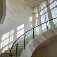 China 6mm - 19mm Float Toughened Curved Glass Tempered Glass For Building for sale