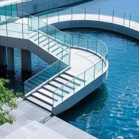 China 6mm - 19mm Float Toughened Curved Glass Tempered Glass For Building for sale