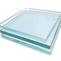 China 10mm Float Glass Sheet Single Sided Explosion Proof Interlayer Decorative Partition for sale