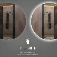 China Home Decor Full Floor Mirror Large Arched Framed Dressing Mirror With Illumination for sale