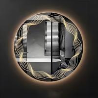 China Stylish Colorful Bathroom Mirror Glass Modern Home Decor for sale