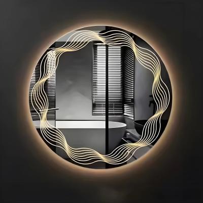 China Stylish Colorful Bathroom Mirror Glass Modern Home Decor for sale
