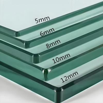 China 15mm Amber Brown Float Glass Sheet Custom Rain Shelter Glass for sale