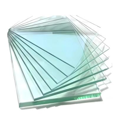 China 6mm 10mm 20mm Ultra Transparent Float Glass Sheet Crystal Shield System Impact Resistance Matrix Glass for sale