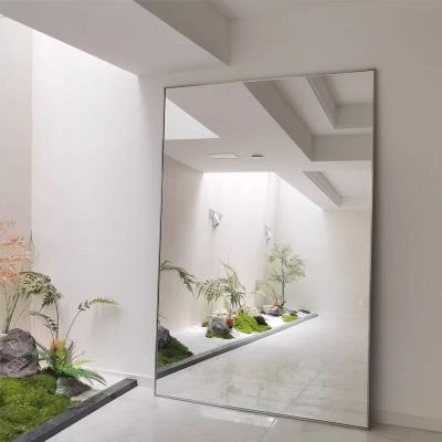 China Chic Colorful Bathroom Arched Floor Mirror Stylish Home Decor for sale