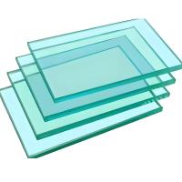 China 12mm Ice Blue Float Glass Sheet Coastal Application Weather Resistant Glass for sale