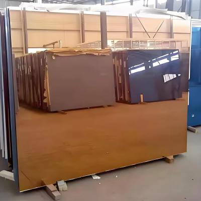 China Contemporary Copper Mirror Glass Sheet For Shower Room Partition Use for sale
