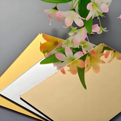 China Single Sided Copper Mirror Glass Sheet For Showcase Shower Room Partition for sale