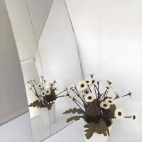 China Stylish Aluminum Partition Mirror Glass Panel For Bedrooms Bathrooms for sale